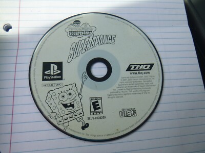 PS1 SpongeBob SquarePants Super Sponge Disc Only | eBay