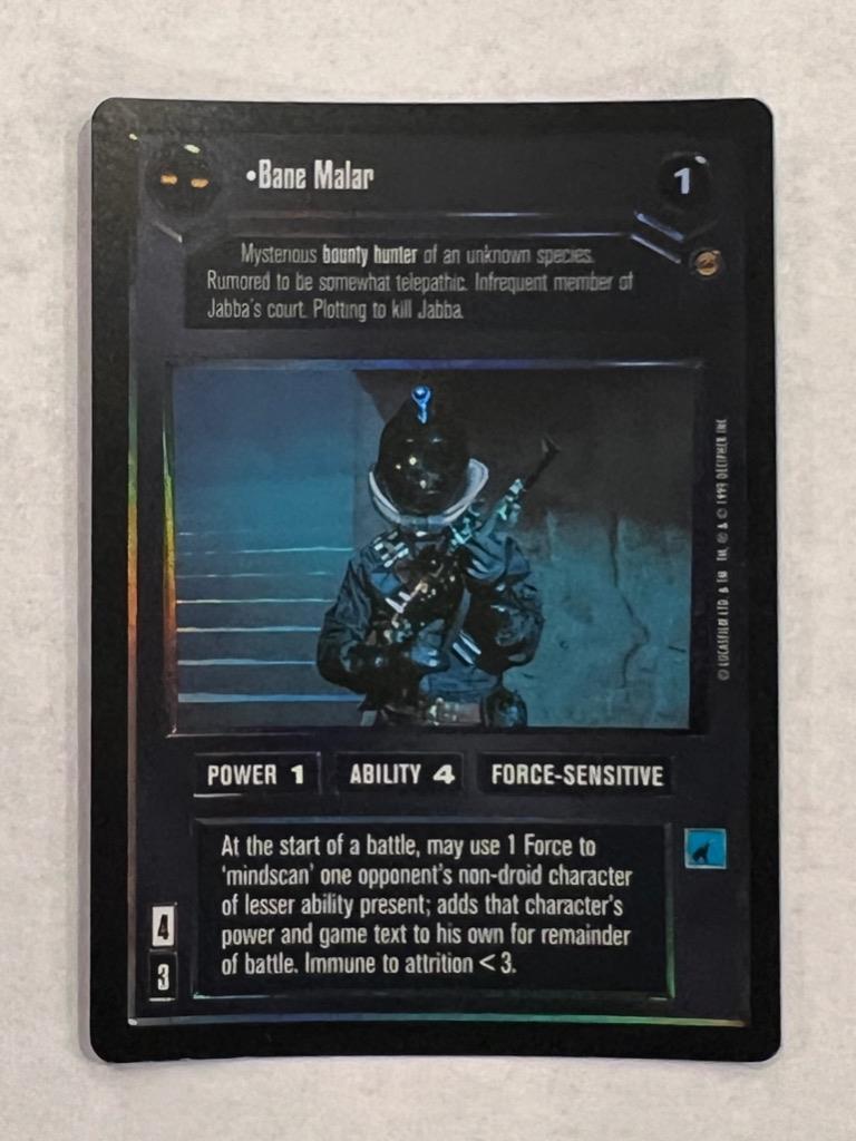 Star Wars CCG - Reflections I - Bane Malar - DS VRF Very Rare Foil NM ...