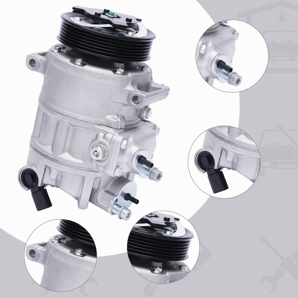 A/C AC Compressor W/Clutch For Audi A3 TT VW Jetta Golf GTI EOS 2.0L ...