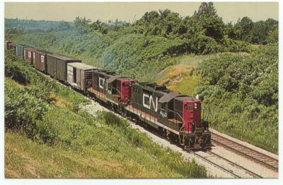 Canadian National Railway Railroad Train Freight Diesel Locomotives ...