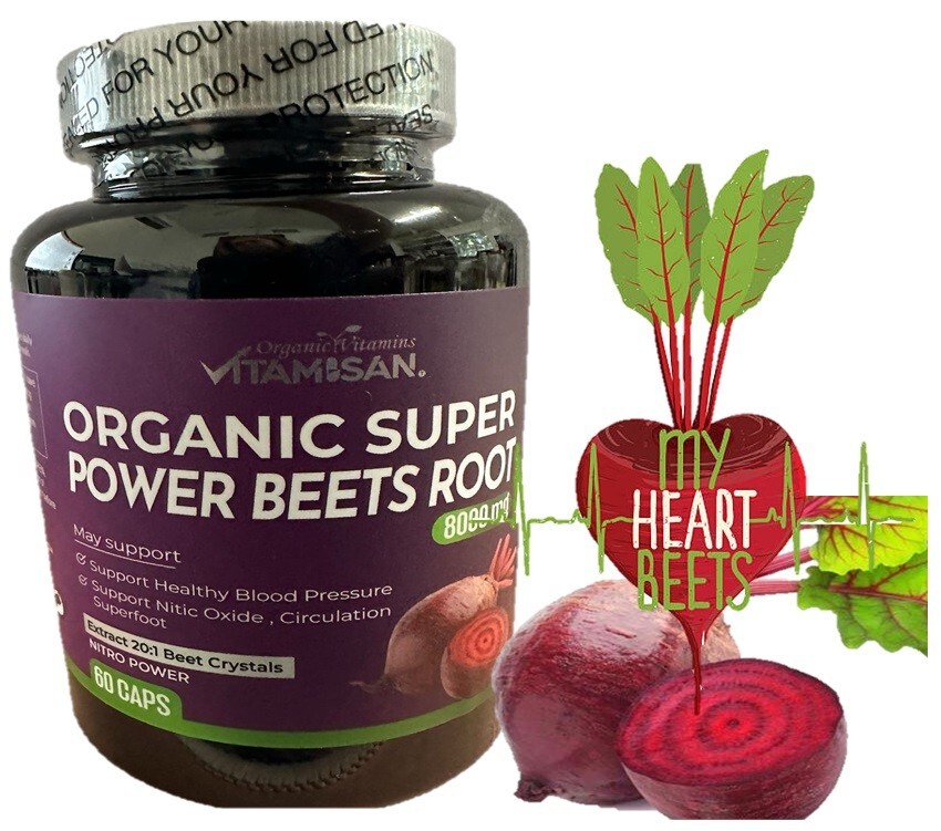 120 Beets Circulation Superfood Beet Root Powder caps 8000 mg 20:1 ...