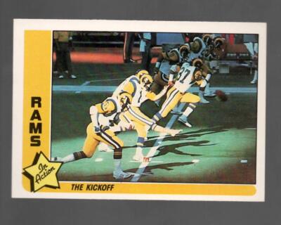 1985 Fleer Team Action The Kickoff Los Angeles Rams #42 Near Mint or ...