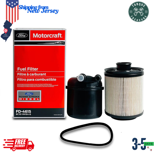 Genuine Motorcraft FD4615 Diesel Fuel Filter for Ford F-250 Super F-350 ...