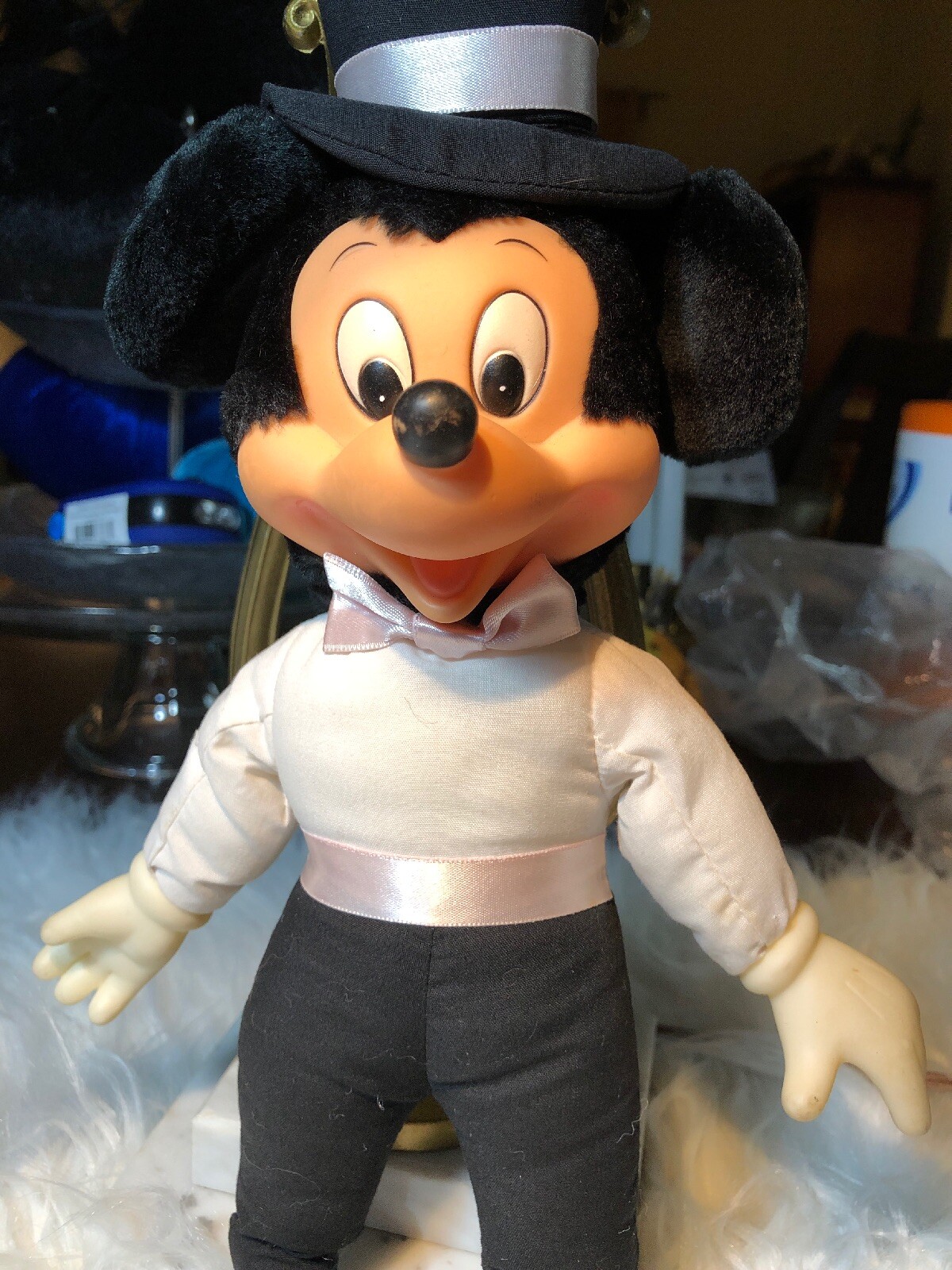 Mickey Mouse Tuxedo Applause Plush Vinyl Face Hands 1970s Vintage 11.5 ...
