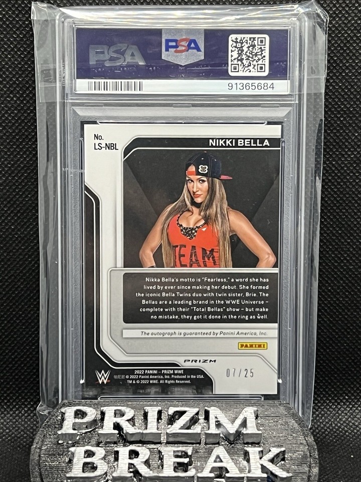 2022 Prizm WWE Nikki Bella Legendary Signatures Auto Mojo /25 #LS-NBL ...