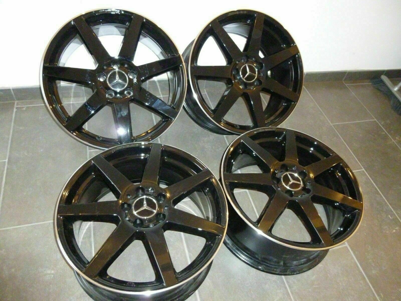 Amg Rims 18" Black Mercedes W204 S204 W205 W207 R171 R170 W209 W208 ...