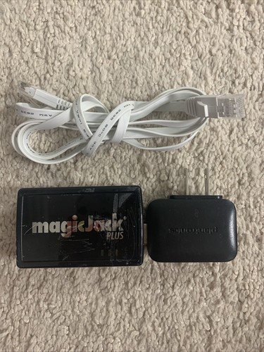 Magic Jack Plus Telephone Unit Power Supply Free Local Long Distance ...