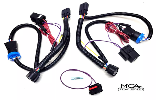 OEM BOSS SNOW PLOW HEADLIGHT ADAPTER GM MSC09003 W/ UPFITTER CONNECTOR ...