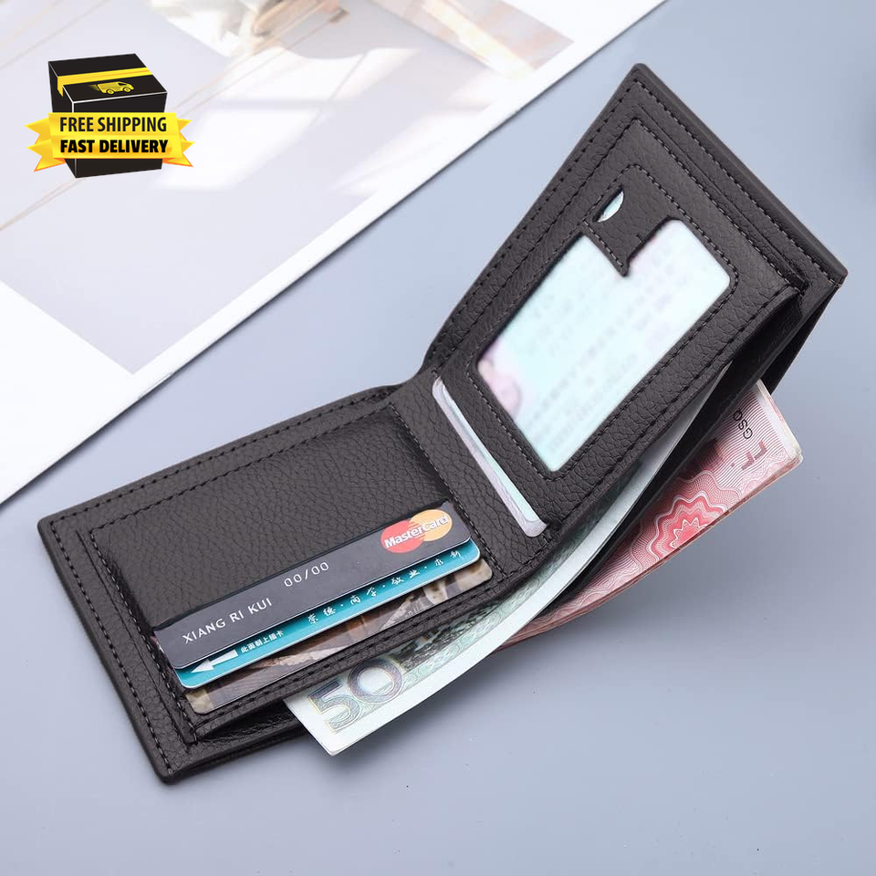 Slim Wallet for Men with Coin Purse, Minimalist Wallet with Zipper ...