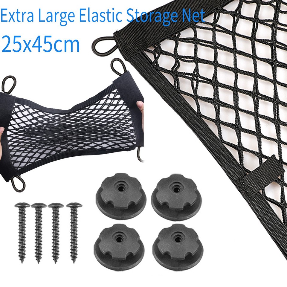 2X Large Car Cargo Net Nylon Elastic Mesh Luggage Cargo Storage Pickup ...