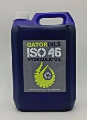 5 Litres Gator ISO 46 Hydraulic Oil Virgin Grade DIN 51524 part 1 and 2 ...