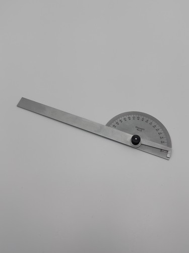 Starrett C19 Steel Protractor - 6" Blade Length, 0-180 | eBay