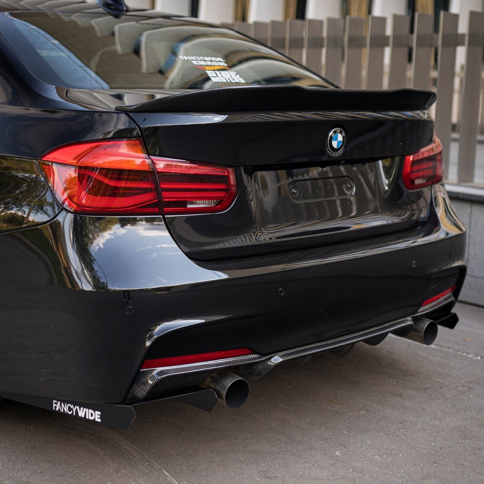 BMW F30 335 - Rear Bumper Extensions for Diffuser Canards F31, 335i ...