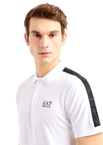 EMPORIO ARMANI EA7 3DPF23 PJ02Z POLO MAGLIA A MEZZE MANICHE BOTTONI ...