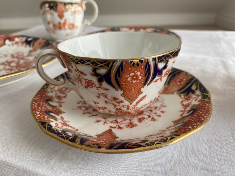 Crown Derby Amari Tea Set Antique 21 Pieces, Pattern 2712, 1907 | eBay UK