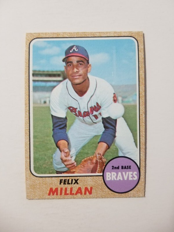 FELIX MILLAN 1968 TOPPS BASEBALL CARD #241 ATLANTA BRAVES | eBay