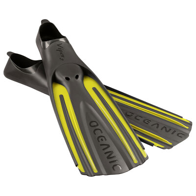 Used Oceanic Viper 2 Full Foot Dive Fins - Neon Yellow - Small (6-7) | eBay