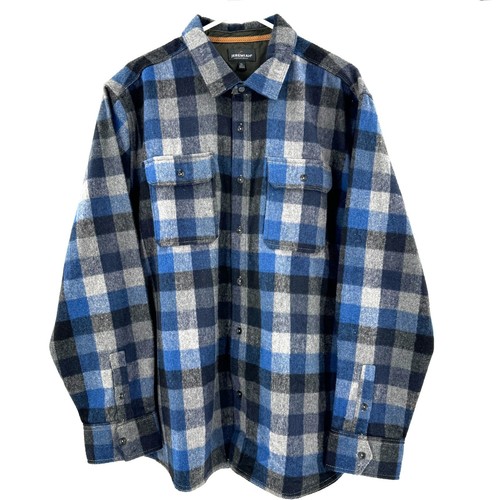 Jeremiah Wool Flannel Shirt Men's Rugged Outdoor Heavyweight Size XL ...