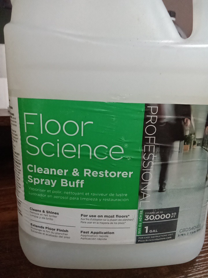 Diversey Floor Science Cleaner & Restorer Spray Buff- Citrus Scent- 1 ...