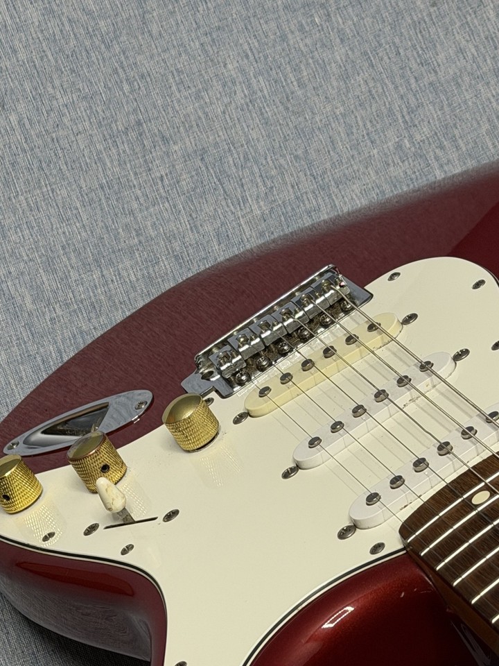 1997 Fender MIM Squire Stratocaster Metallic Red | eBay