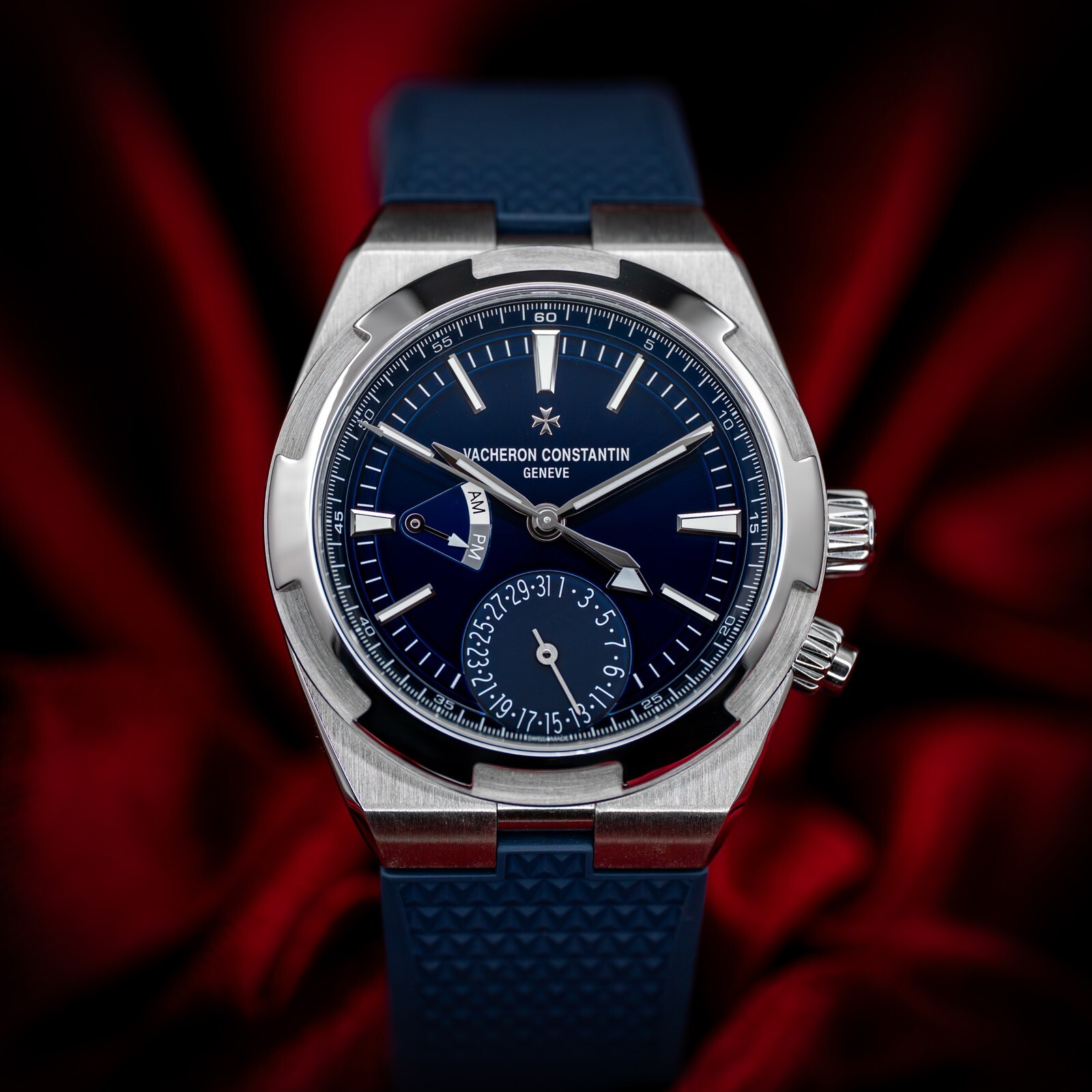 Vacheron Constantin Overseas Dual Time Blue Dial Stainless Steel 7900V ...