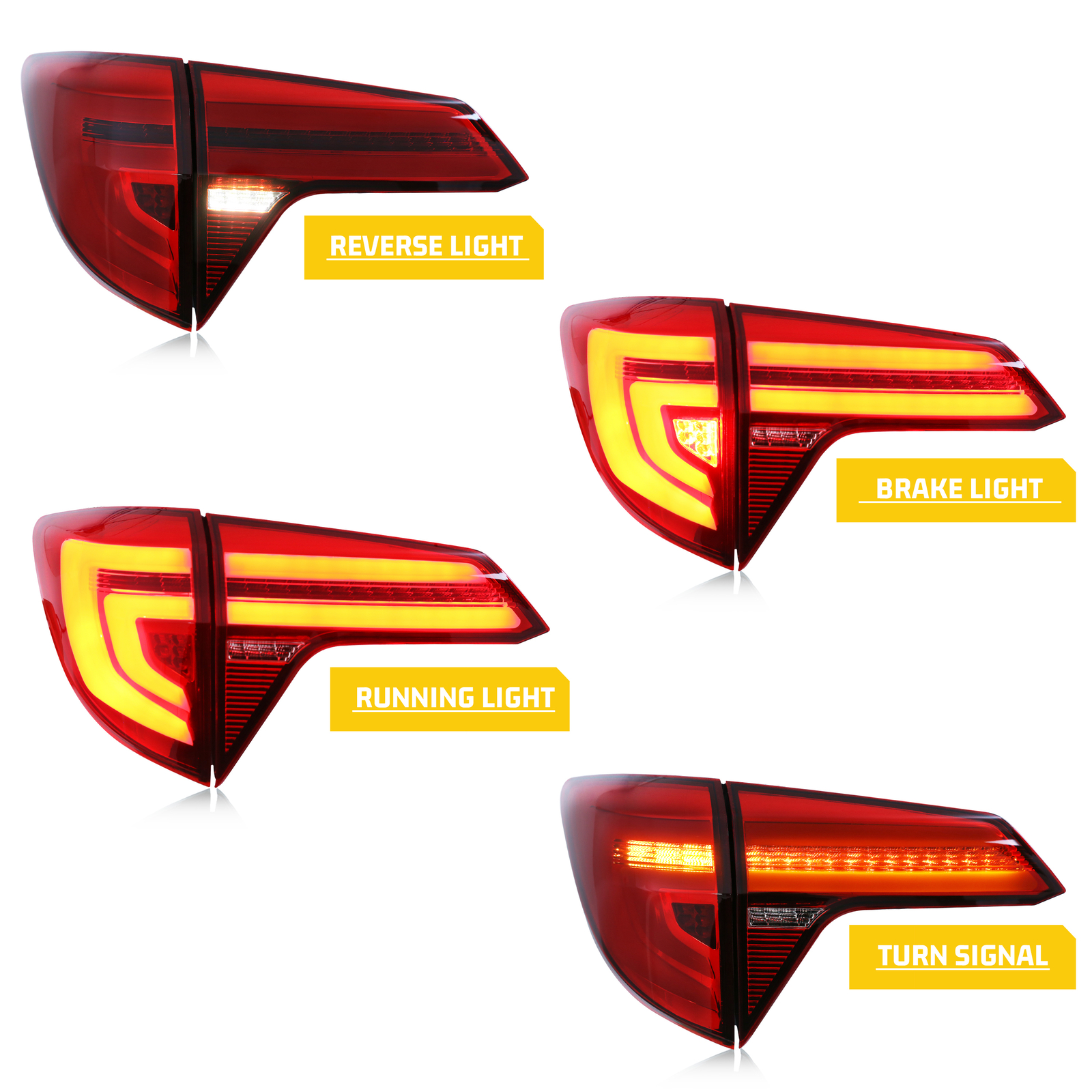 LED Tail Lights For Honda HR-V HRV 2016-2022 Start-up Animation Rear ...