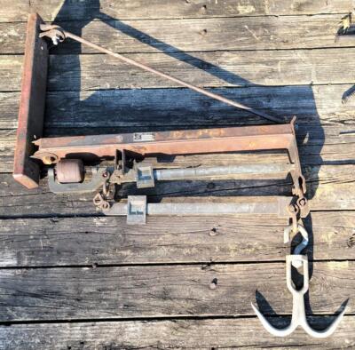 Vtg Fairbanks Morse Meat Scale Wall Hanging 100 lbs. Industrial Heavy ...