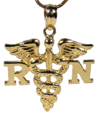 Register Nurse Pendant Medical Profession Symbol 14K yellow gold | eBay