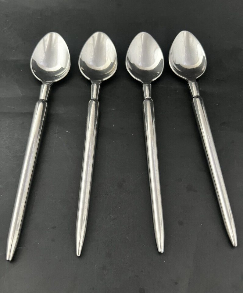 Gourmet Settings Soup Spoon Round Taper Point 8 1/2" Stainless Flatware ...