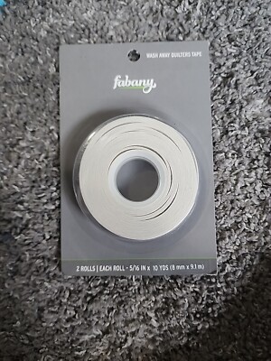 Fabany Wash Away Quilters Tape, 5/16" X 10yds, 2 Rolls | eBay