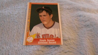 Nolan Ryan, Angels, Single Season Strike Out Rec, 1991 Pacific Trading ...