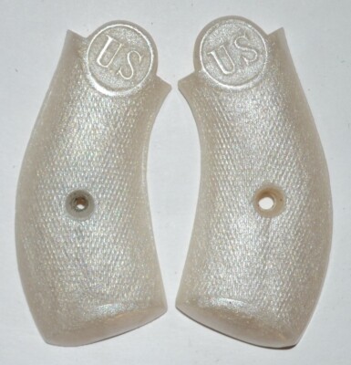 Iver and Johnson US Top break small frame pistol grips pearl plastic ...