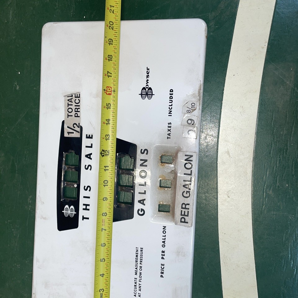 2x Pair Set Original BOWSER Face Plate - Gas Pump Parts Faceplate | eBay
