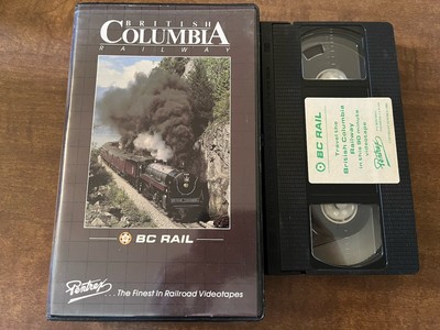Vntg 1985 British Columbia BC Rail Train VHS Pentrex Footage Film Steam ...