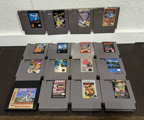 Lot of 16 Nintendo NES Game Cartridges Fair Condition Cleaned And ...