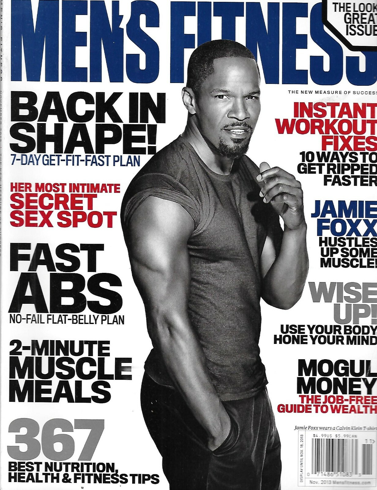 Men's Fitness Magazine Jamie Foxx Muscle Meals Nutrition Health ...