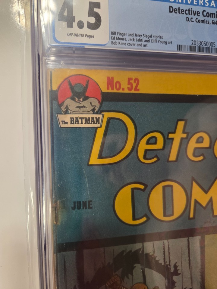 Detective Comics #52 (1941) early DC Batman Robin Bob Kane CGC 4.5 | eBay