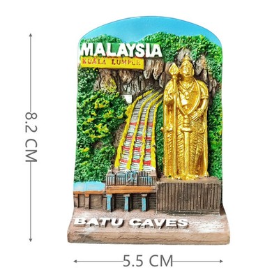 Malaysia Batu Caves Tourist Souvenir 3D Resin Fridge Magnet Craft | eBay