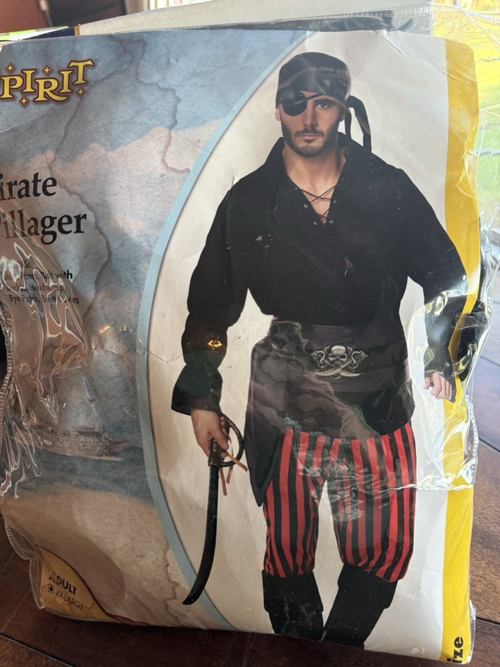 Halloween Pirate Pillager Spirit Costume XXL | eBay