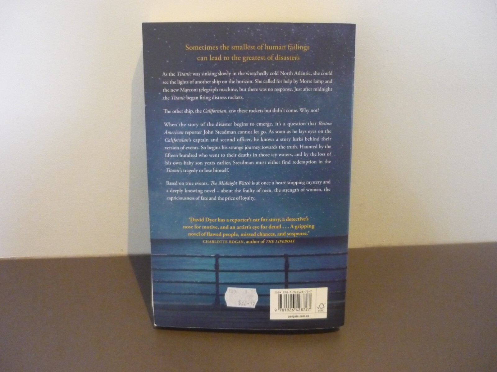 DAVID DYER HISTORICAL NOVEL - THE MIDNIGHT WATCH - THE TITANIC & THE ...