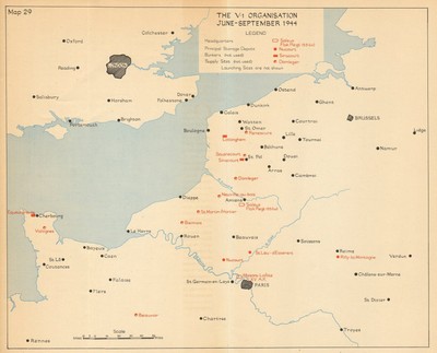 1900-Now - Authentic Ww2 Vintage Map