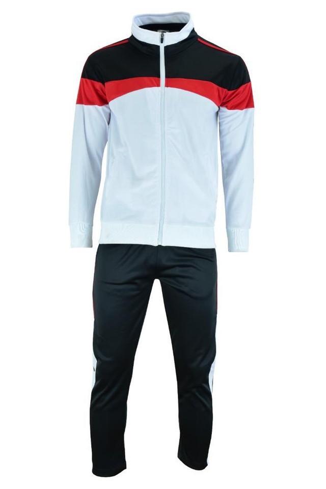 Men's Tracksuit Set Athletic Full Zip Casual Sports Jogging Gym ...