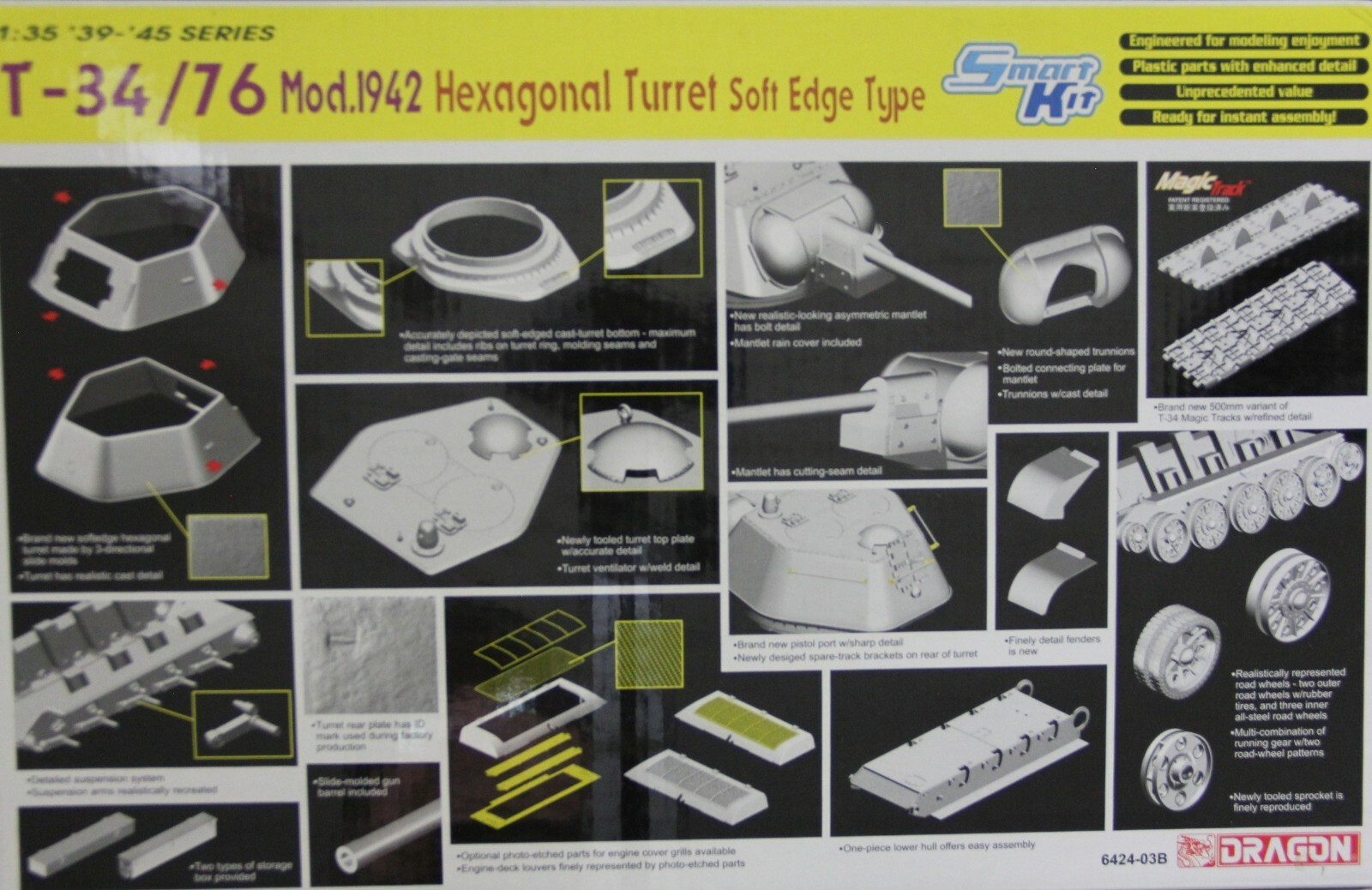 1/35 Dragon 6424: T-34/76 Mod.1942 Hexagonal Turret Soft Edge Type Tank ...