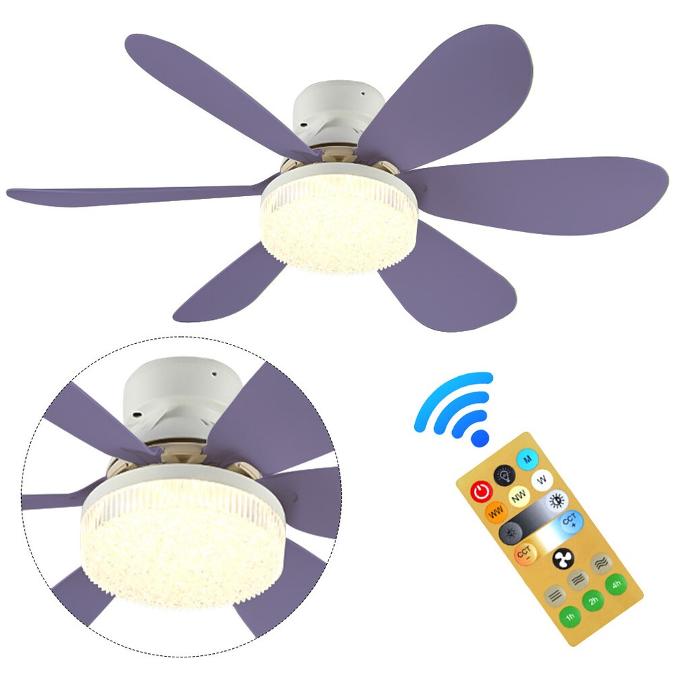 Ceiling Fan LED Lamp E27 Base 42cm Socket Fan Lamp Dimmable LED Bulb ...