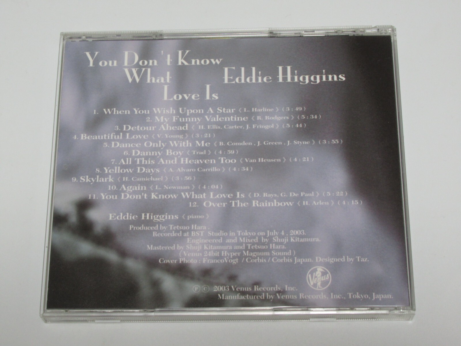 EDDIE HIGGINS YOU DON'T KNOW WHAT LOVE IS JAPAN HYBRID SACD TKGV-1001 w ...