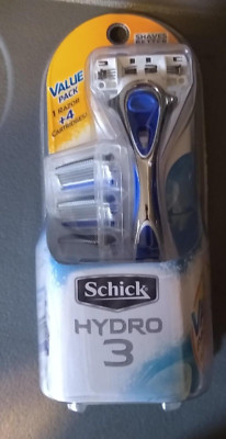 Schick Hydro 3 Skin Protect Razor Value Pack with Cartridges New in ...