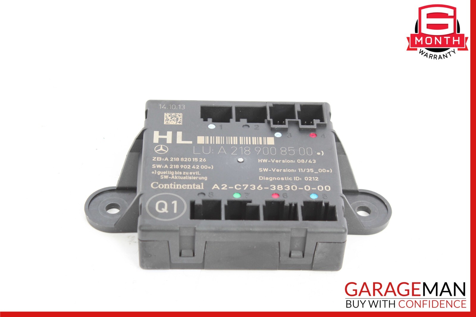 08-18 Mercedes W212 E350 CLS500 C250 Rear Left Side Door Control Module ...