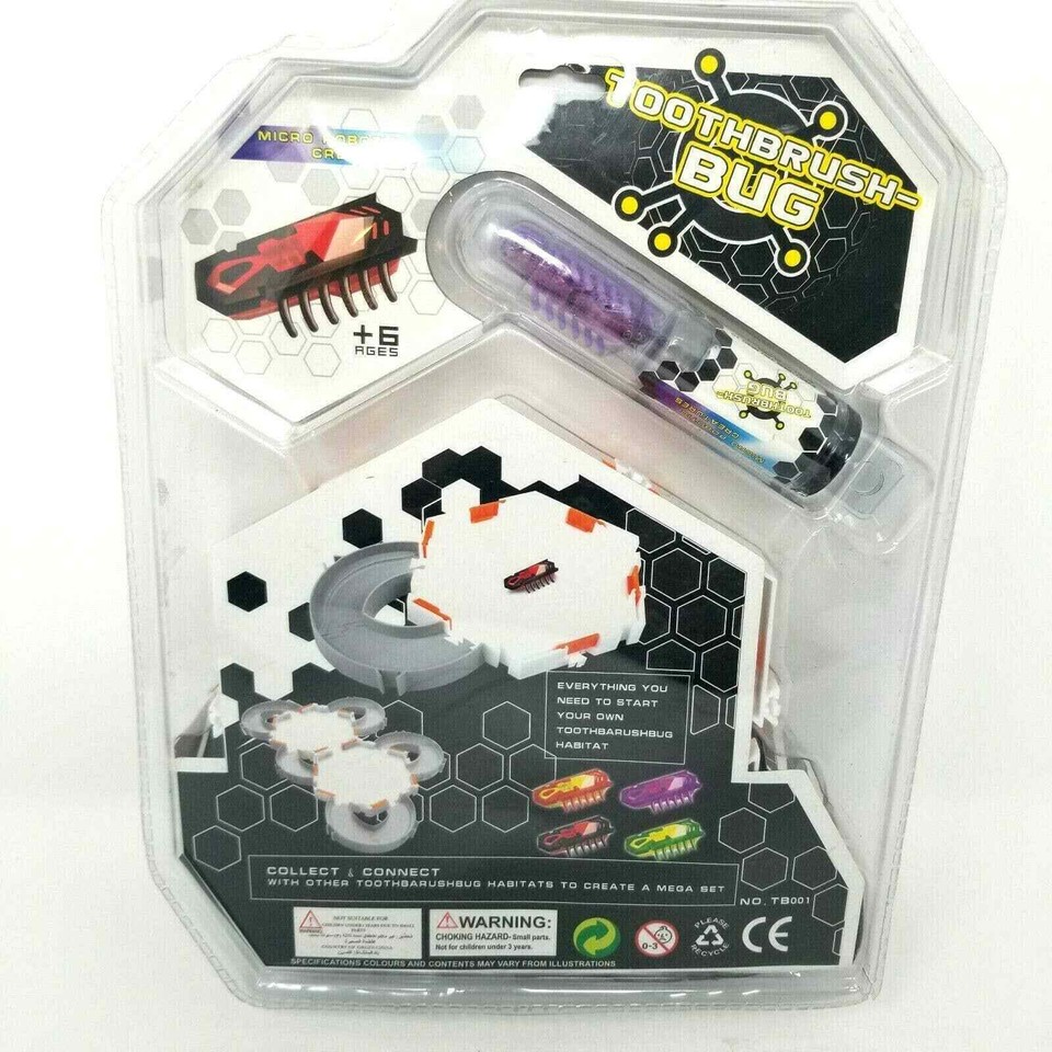 Micro Toothbrush Robot Habitat Starter Set Toy Micro Robot Creature NIP ...