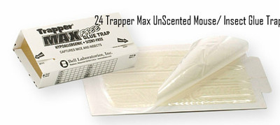 Trapper Max Glue Traps Unscented 24 Pack Mice Glue Boards TrapperMax ...