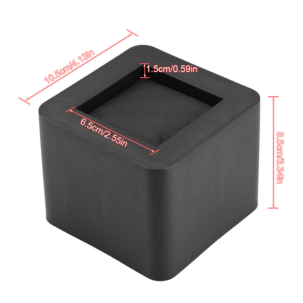 4 X Heavy Duty Bed Chair Risers Feet Leg Lift Furniture Raisers ...
